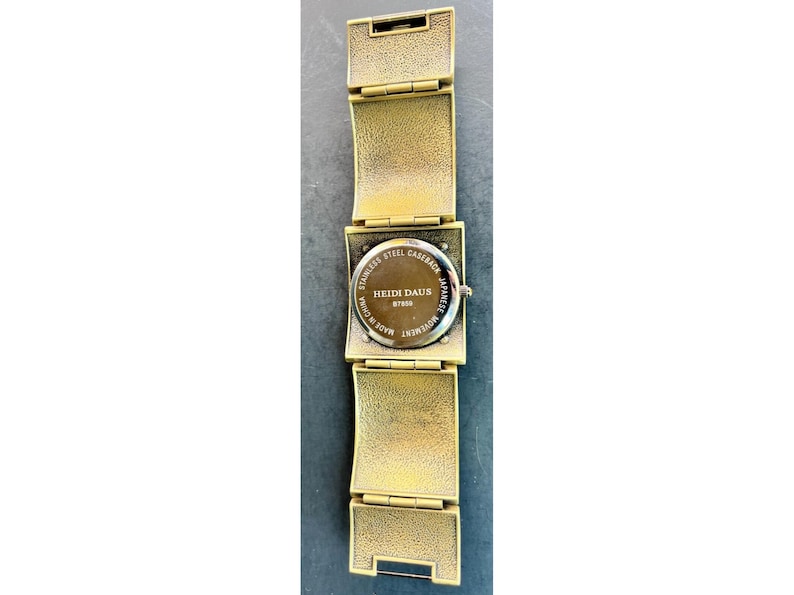 Heidi Daus Watch Art Deco Wide Bracelet Swarovski Crystal Once Upon a ...