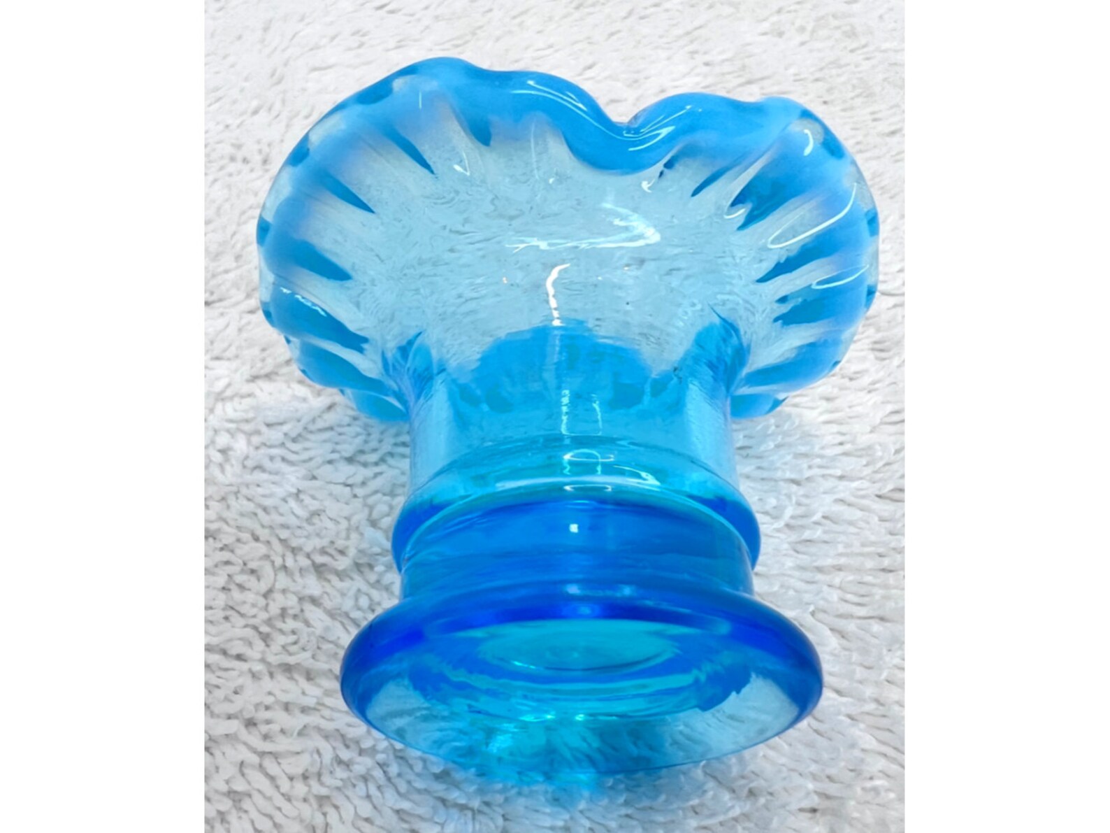 Fenton Art Glass Pre Logo Blue Opal #37 JIP Mini Vase - 2" - Etsy
