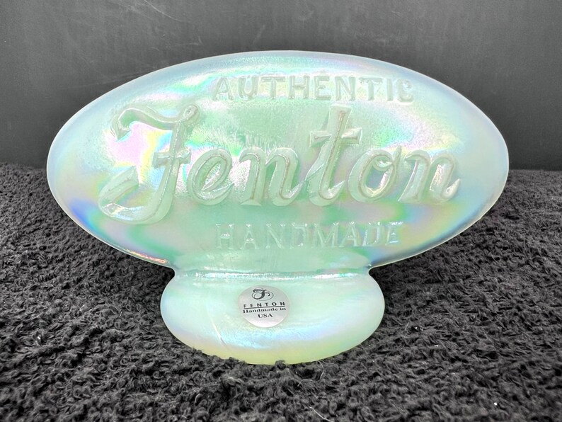 Fenton Sea Mist Green Logo Dealer Sign - 9499 P2 Sticker - Etsy