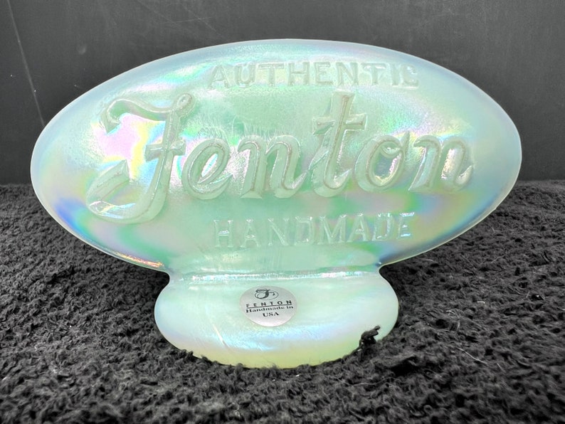 Fenton Sea Mist Green Logo Dealer Sign - 9499 P2 Sticker - Etsy