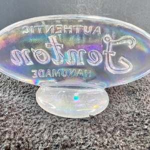 Fenton USA Art Glass Logo Store Display Sign 9499 Carnival Clear - Etsy