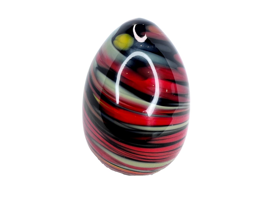 Fenton Dave Fetty Swirl Crayons Egg Multi Color Stamped - 5" - Etsy