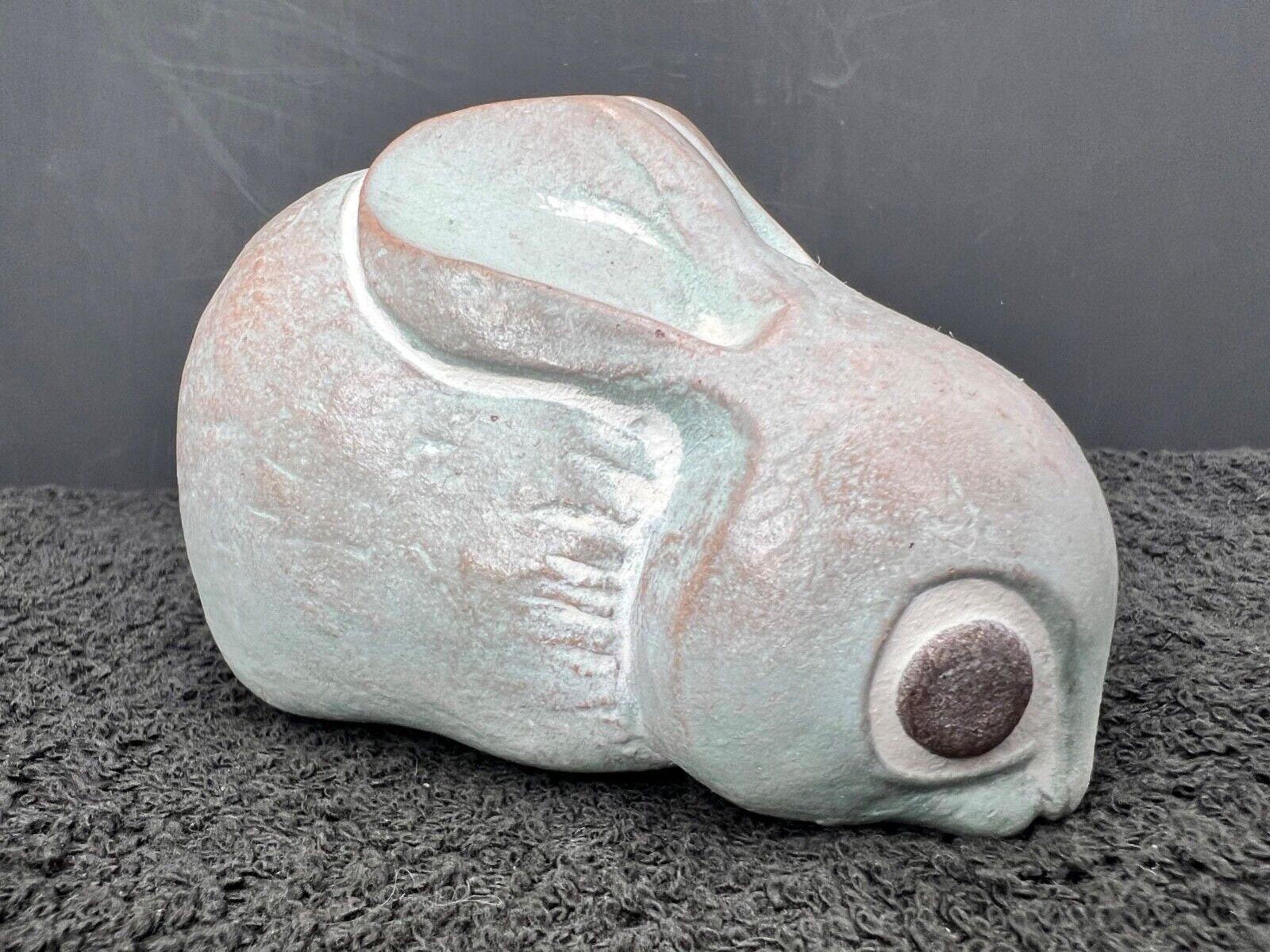 Isabel Bloom Blue Grey Bunny Rabbit Garden Sculpture/statue Figurine ...