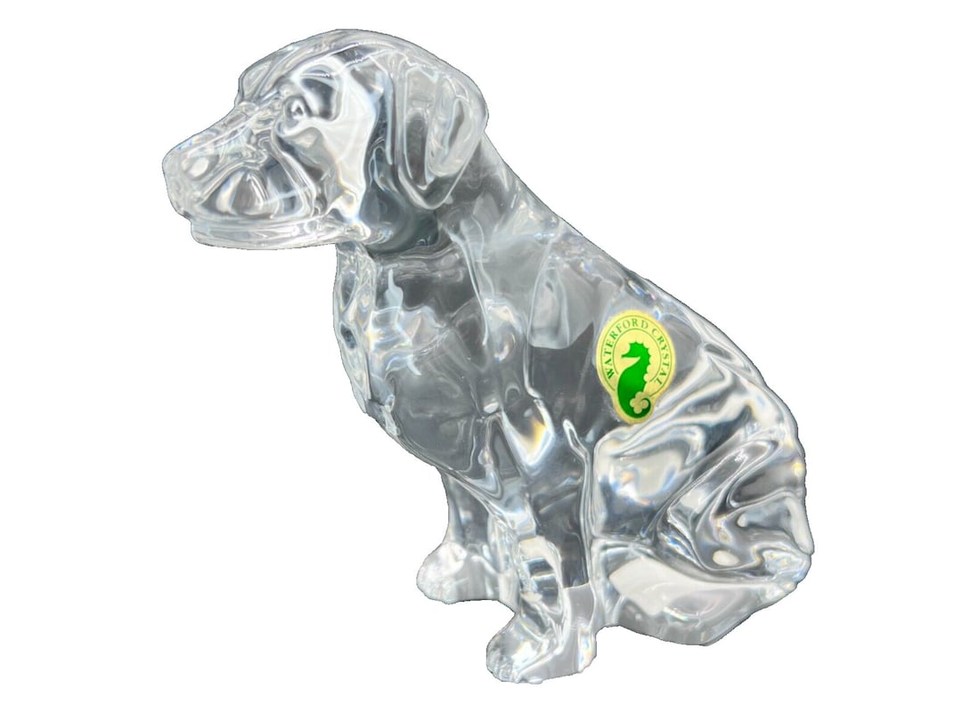 Waterford Crystal Labrador Retriever Figurine - Etsy