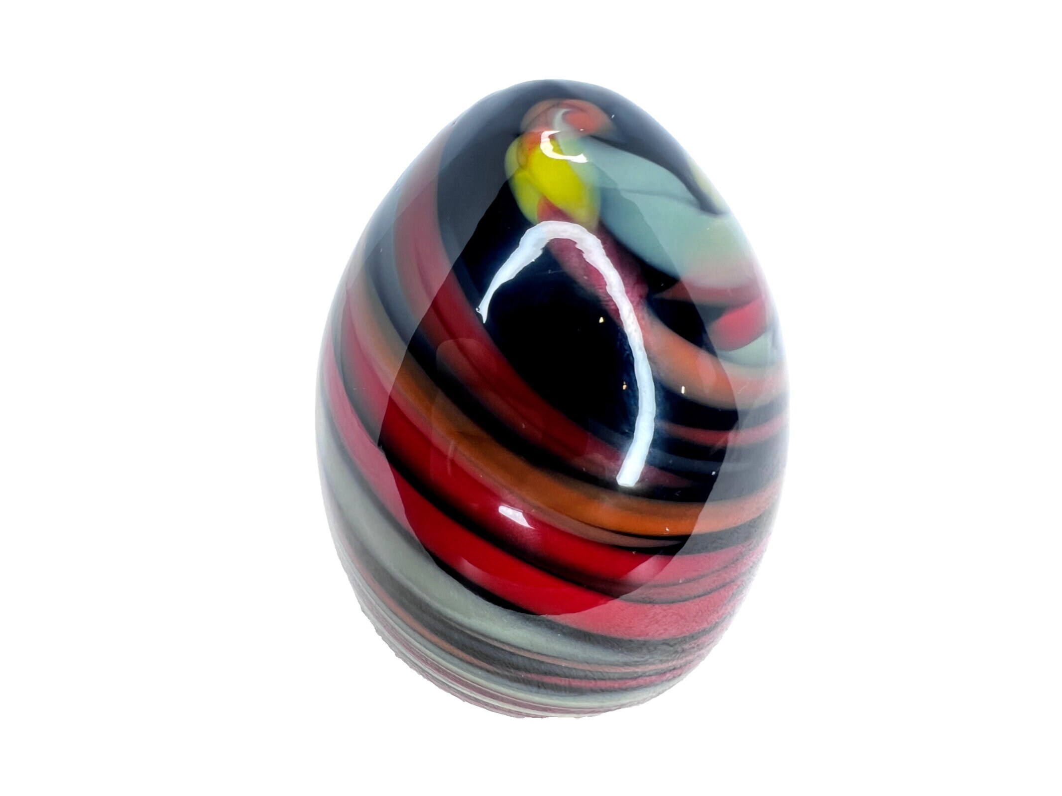 Fenton Dave Fetty Swirl Crayons Egg Multi Color Stamped - 5" - Etsy