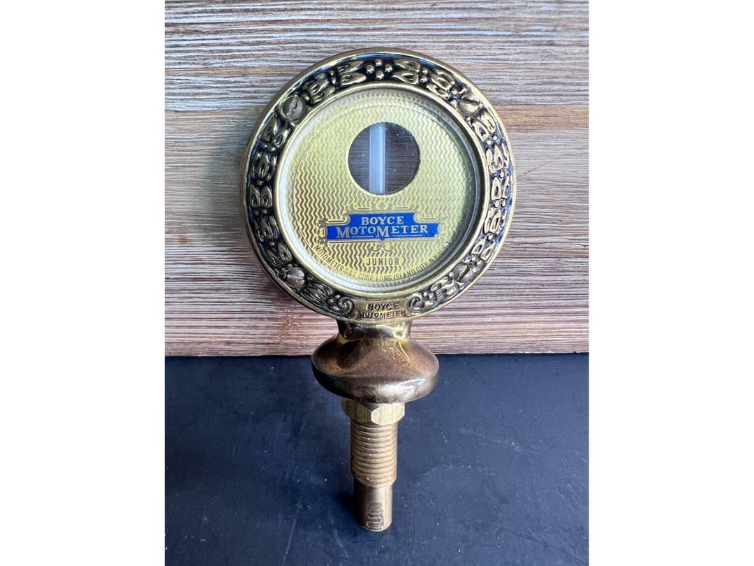 Antique Junior Boyce Motometer Brass Wreath Rim Design - Etsy