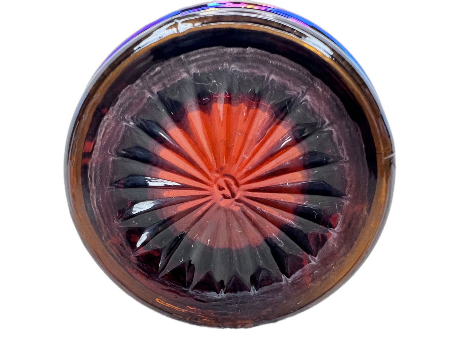 Imperial Amber Daisy Carnival Glass Whimsy Vase 5 1/4 RARE - Etsy