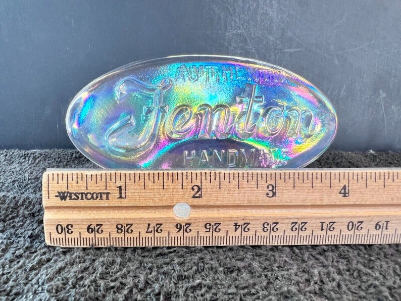 Fenton USA Art Glass Logo Store Display Sign 9499 Carnival Clear - Etsy