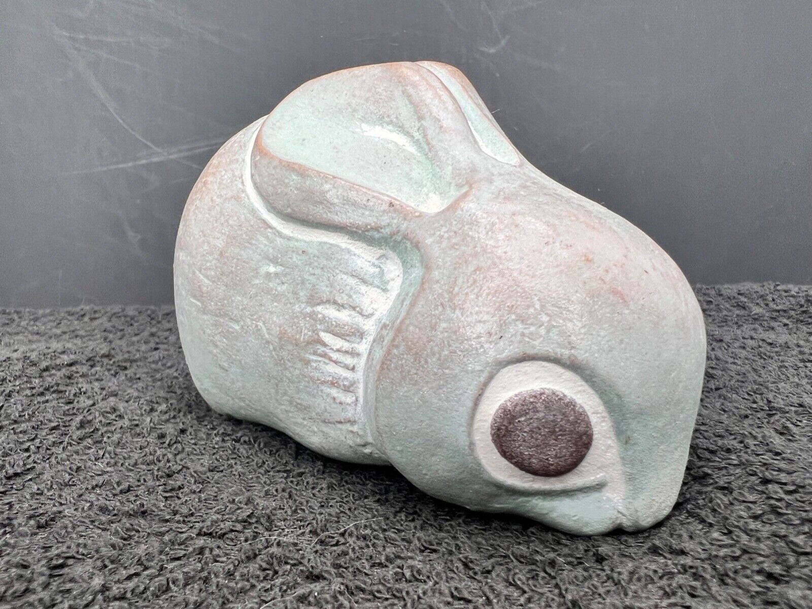 Isabel Bloom Blue Grey Bunny Rabbit Garden Sculpture/statue Figurine ...