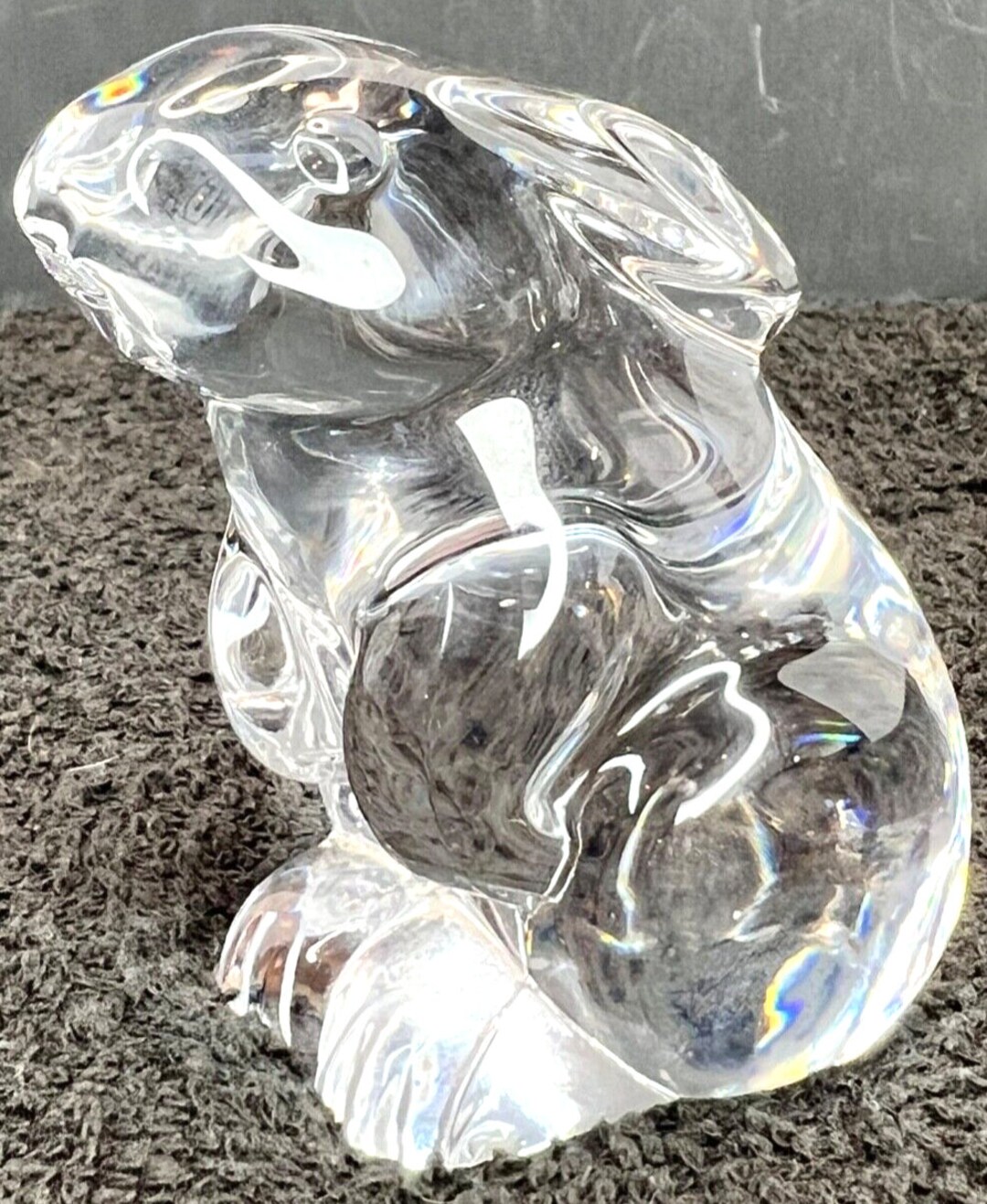 Baccarat Glass Bunny Figurine Paperweight - 3" - Etsy