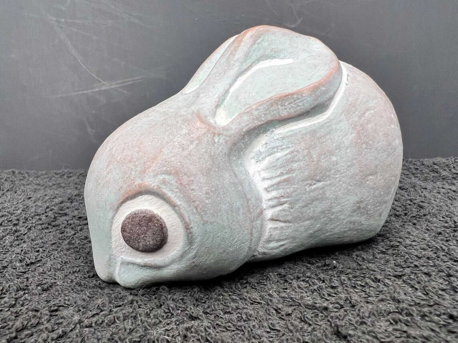 Isabel Bloom Blue Grey Bunny Rabbit Garden Sculpture/statue Figurine ...