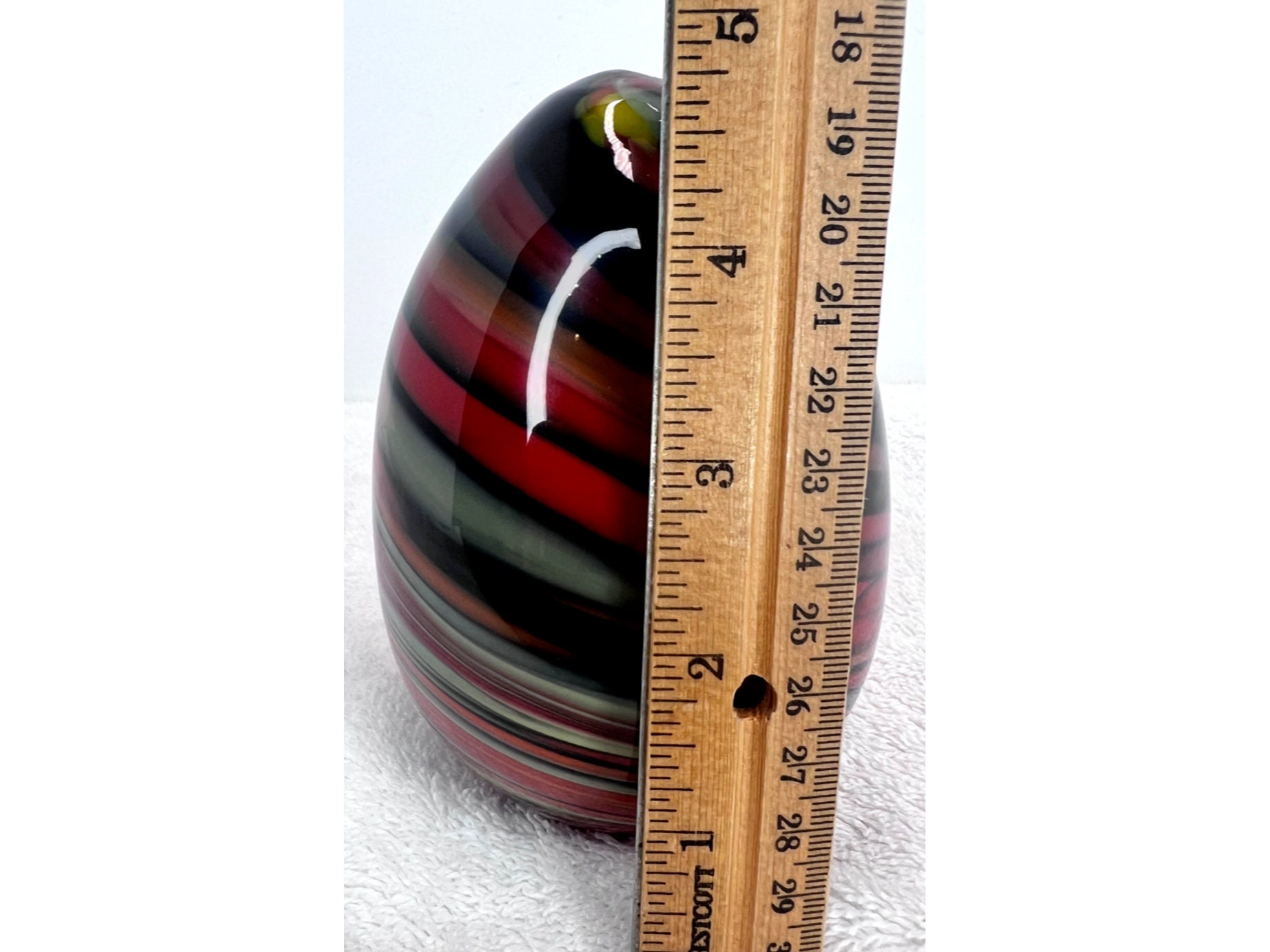 Fenton Dave Fetty Swirl Crayons Egg Multi Color Stamped - 5" - Etsy