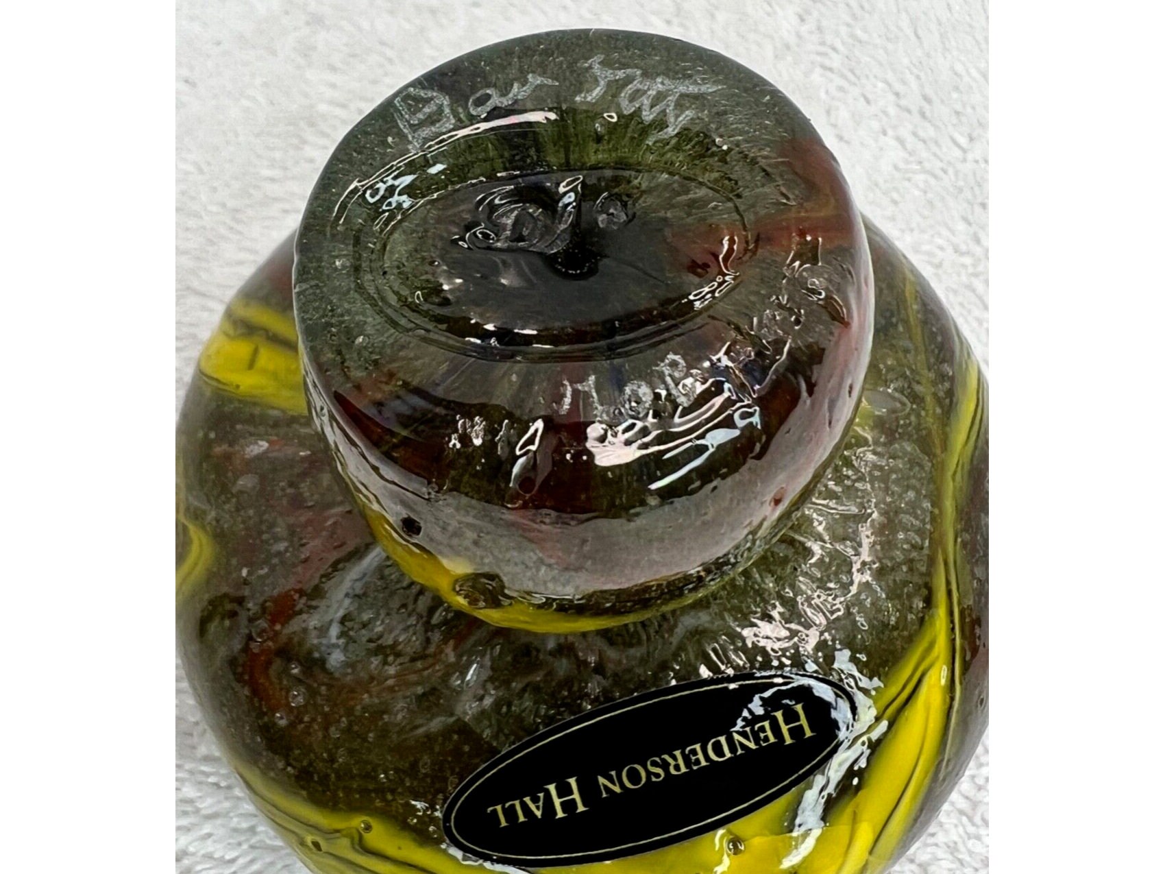 Dave Fetty From Fenton Henderson Hall Mushroom Paperweight 2021 Signed ...