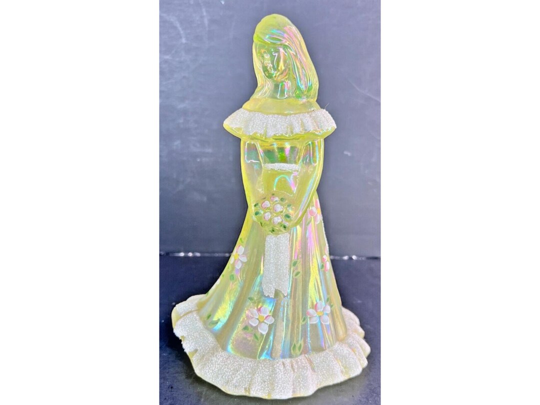 Fenton Iridized Topaz Satin Glass Bridesmaid Doll HP by R Buskirk ...