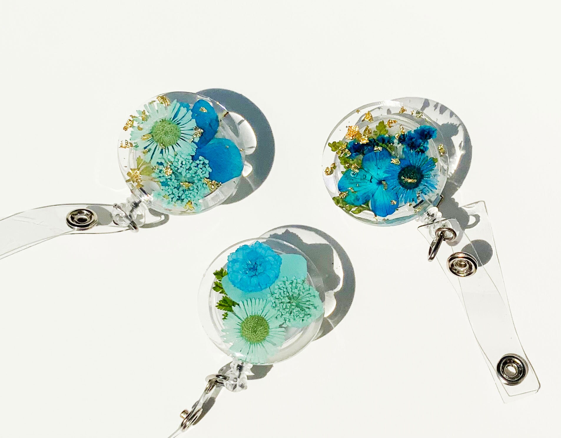 Personalized Real Flower Badge Reel Custom Make Badge Reel - Etsy