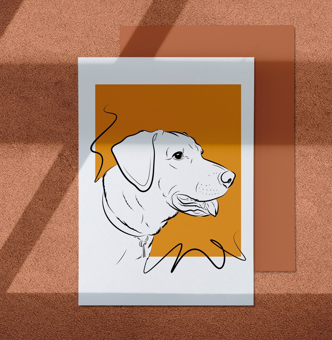 Custom Line Drawing Pet Portrait From Photo, Couple Portrait Line Art ...