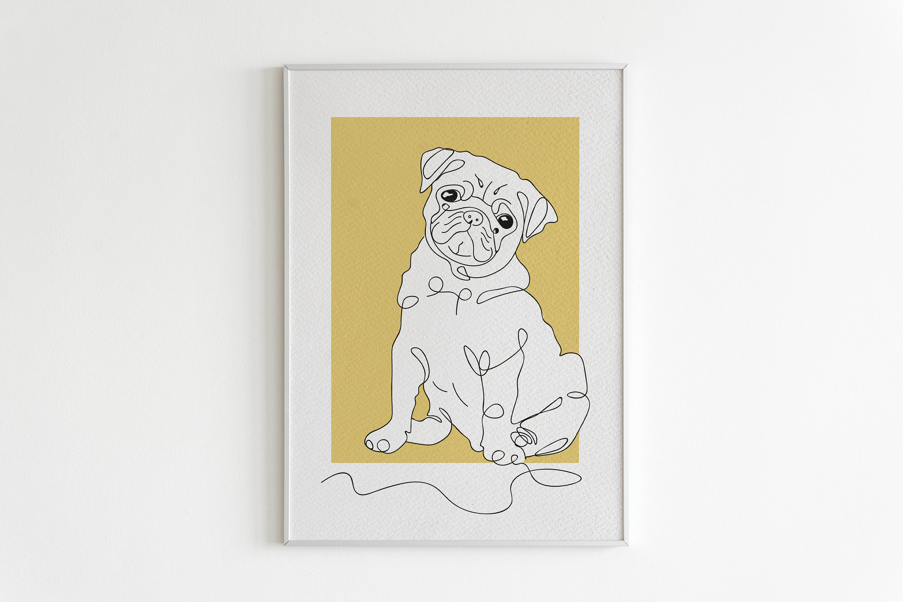 Custom Pet Portrait Print, Custom Line Art, Pet Portrait Drawing ...