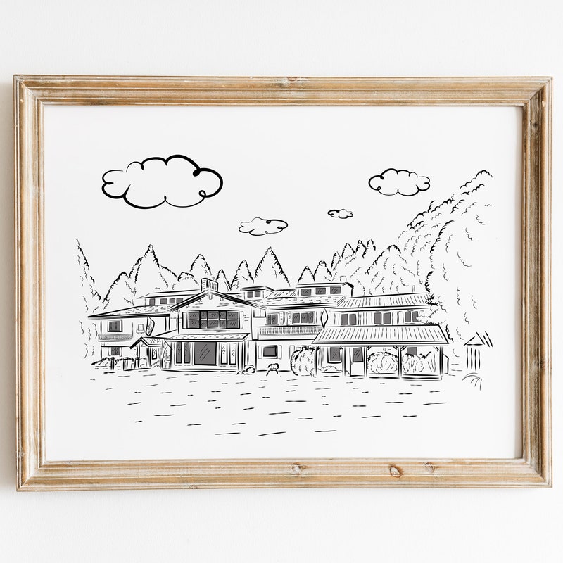 Custom House Drawing - Etsy