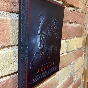 Aliens Handmade Movie Mini Poster Wood Art Plaque 9x7 - Etsy