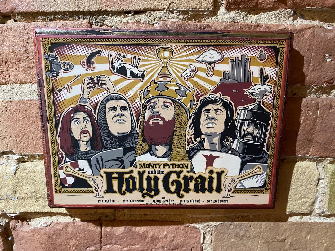 Monty Python and the Holy Grail Handmade Movie Mini Poster Wood Art ...
