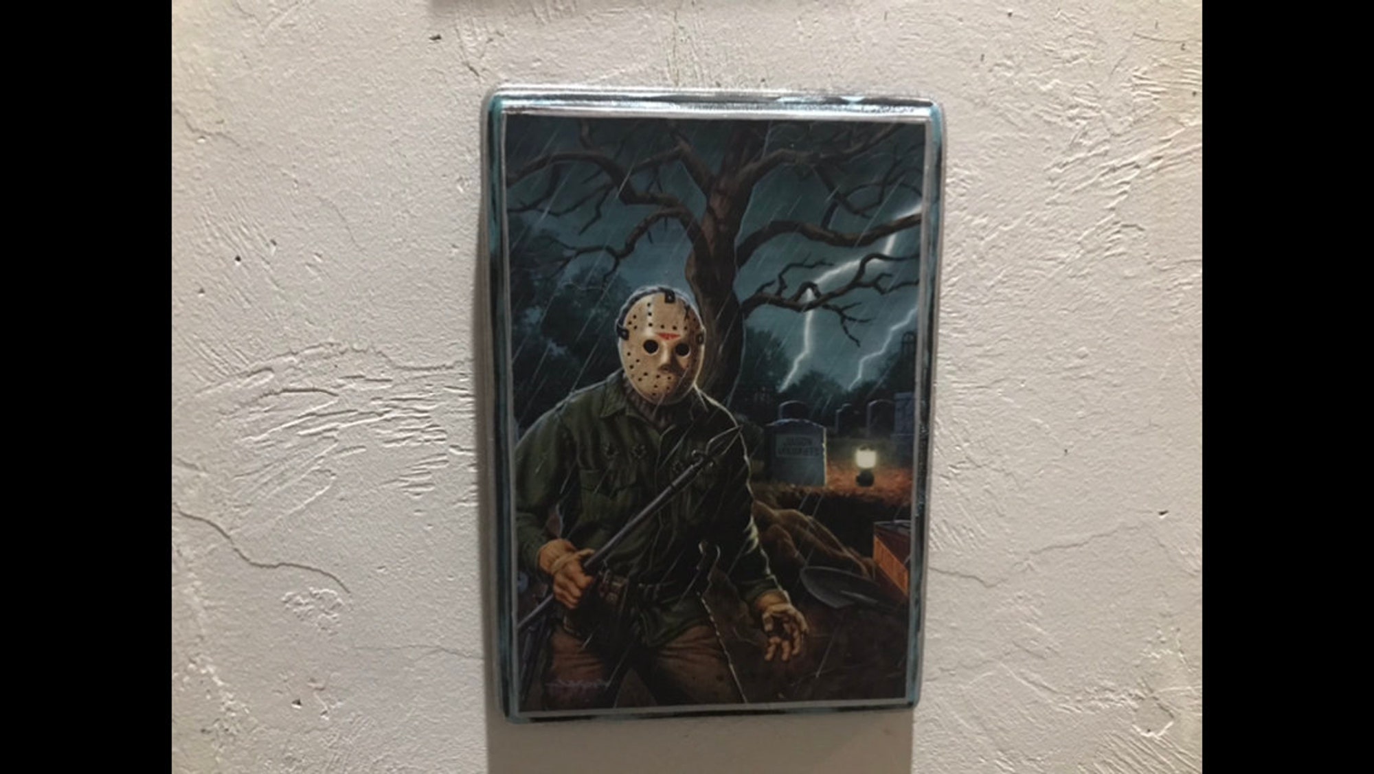 Friday The 13th Jason Voorhees Handmade Movie Art Wood Plaque
