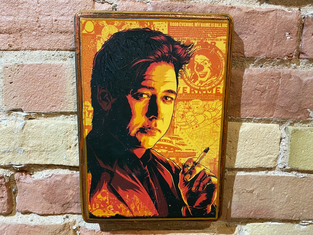 Bill Hicks Handmade Stand up Comic Portrait Wood Art Plaque 9x7 - Etsy