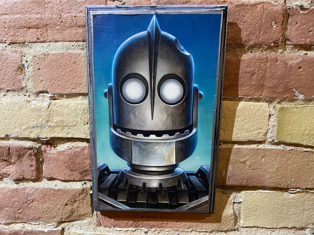 Iron Giant Handmade Movie Mini Poster Wood Art Plaque 11x7 - Etsy