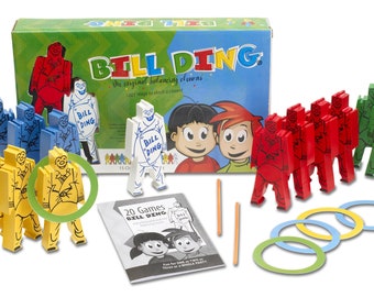 Vintage Stacking Clown Blocks 6 Wooden Toy Blocks Bill Ding - Etsy