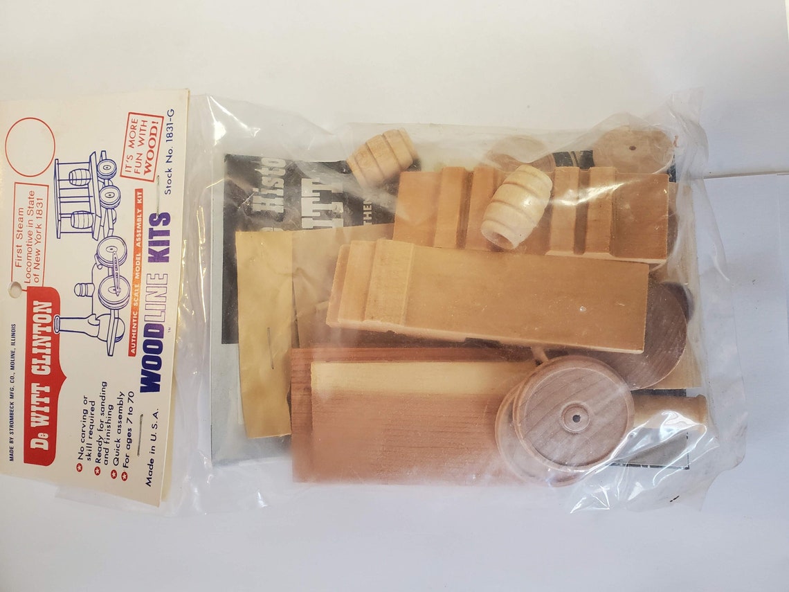 Strombeck Wooden Dewitt Clinton Model Train Kit - Etsy