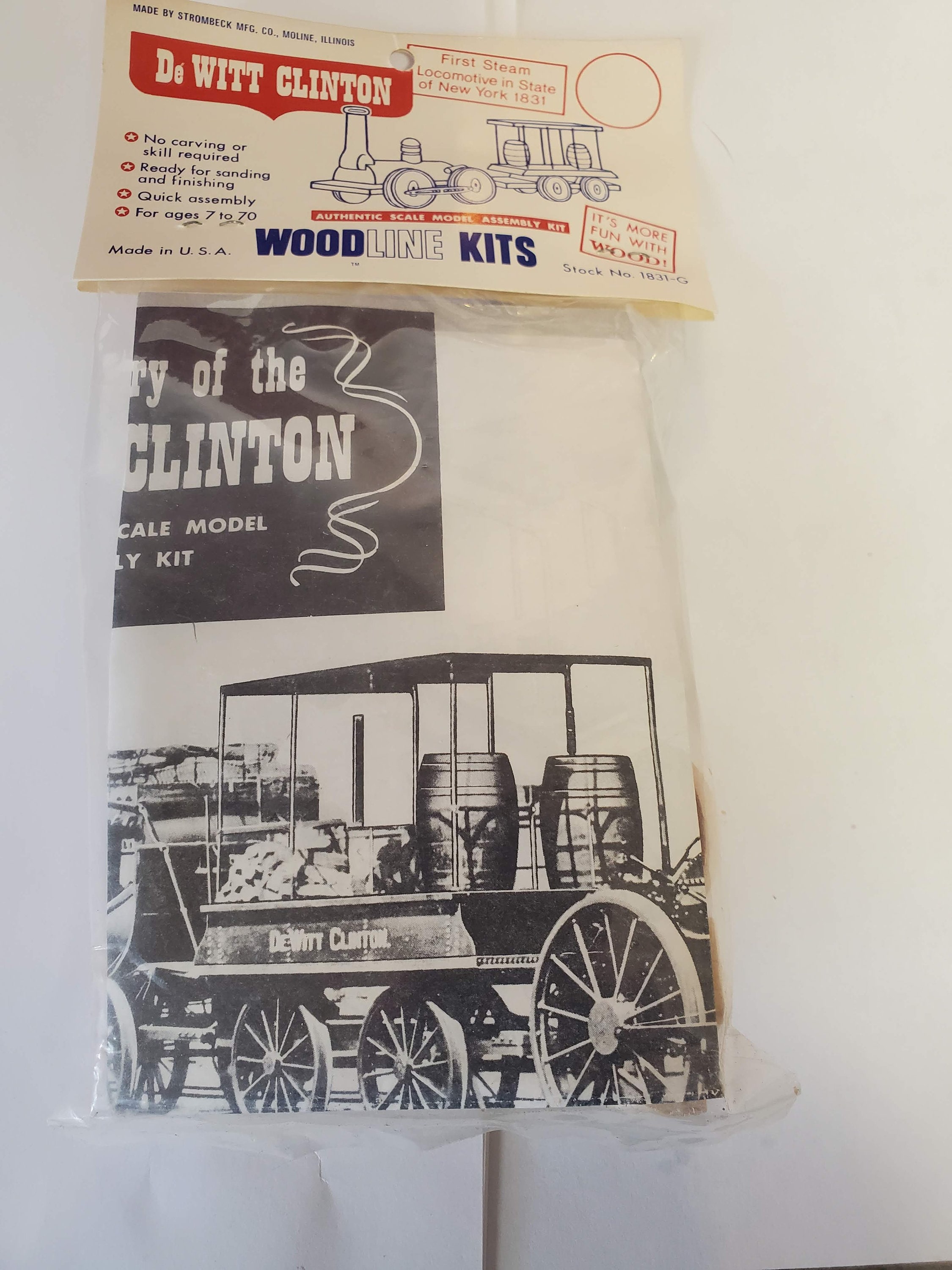 Strombeck Wooden Dewitt Clinton Model Train Kit - Etsy