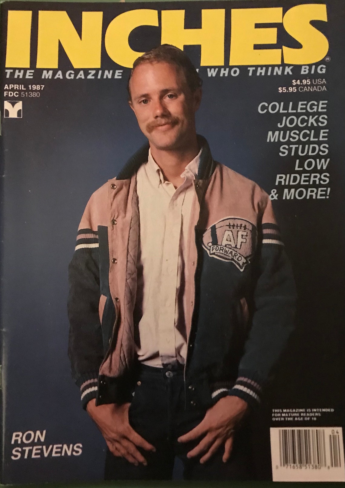 Vintage April 1987 INCHES Magazine / Mature Adult Gay Male / | Etsy