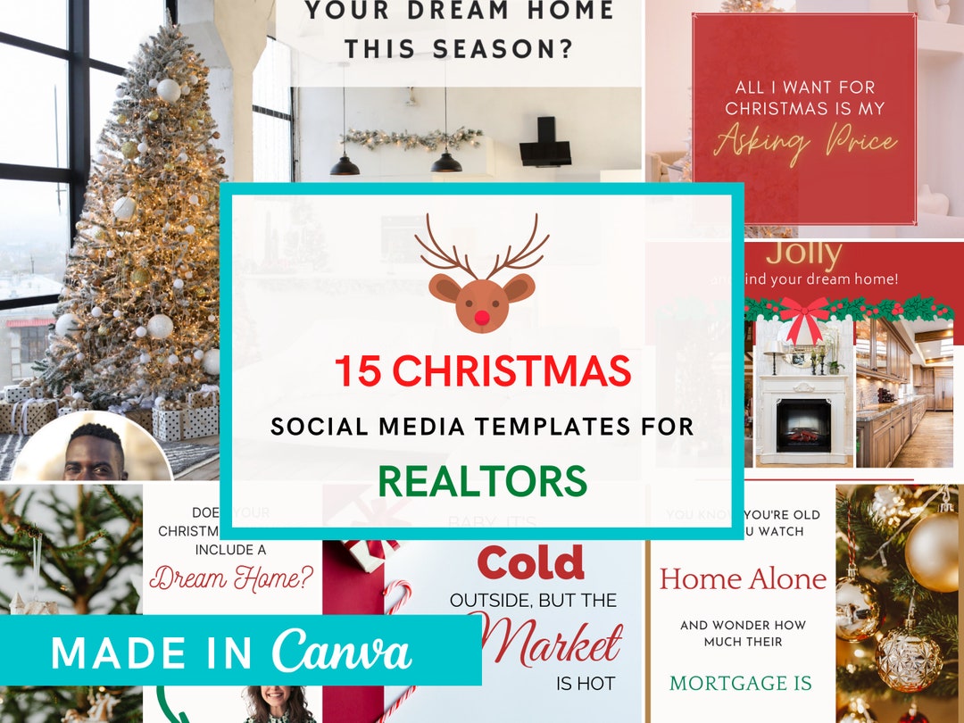 15 Real Estate Christmas Templates | Real Estate Marketing | Real ...