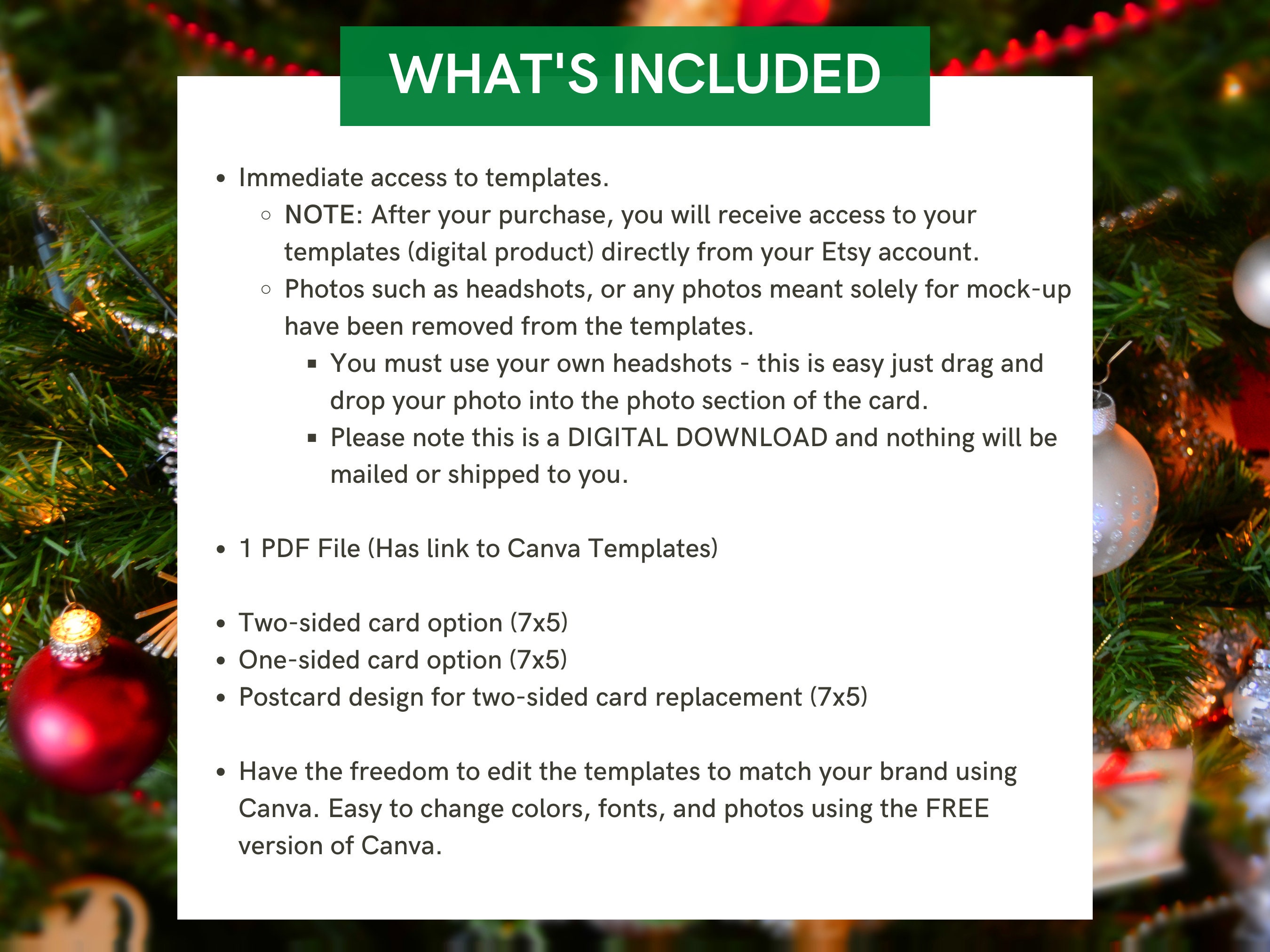 Real Estate Christmas Card Template | Real Estate Holiday Card | Real ...