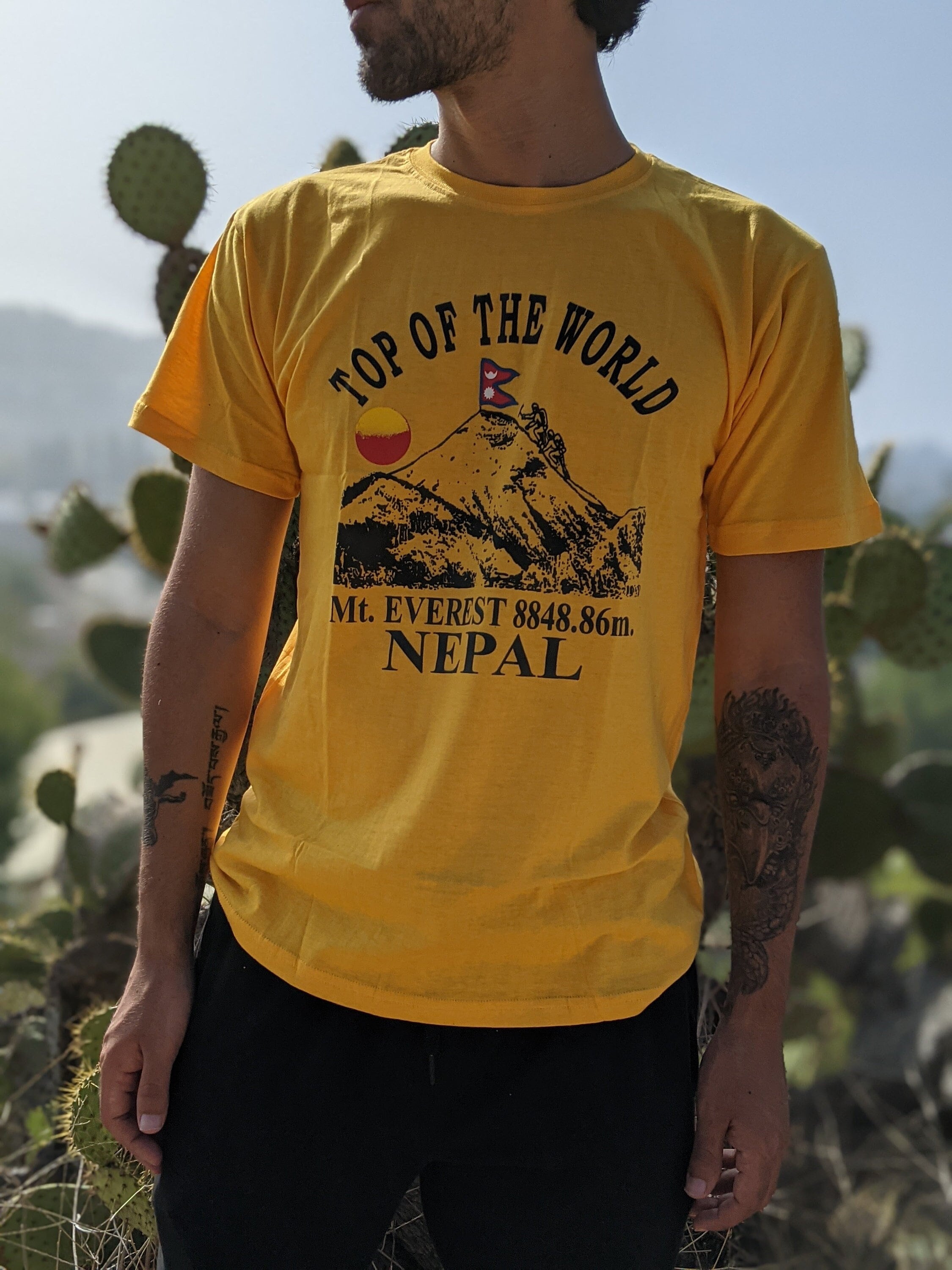 100% Cotton Mt. Everest Streetwear T-shirt [made in Nepal] - Etsy