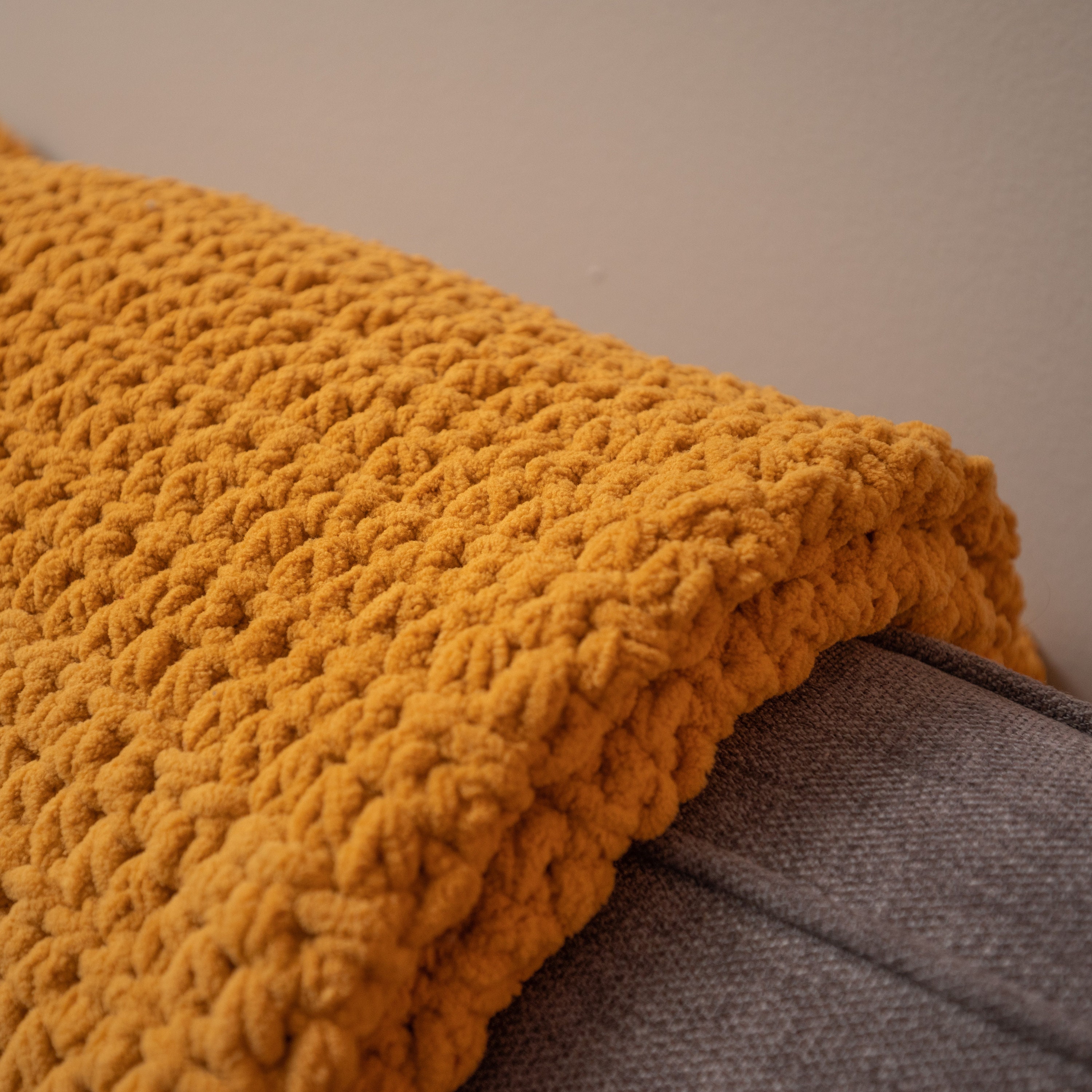 Mustard Yellow Crochet Afghan - Etsy