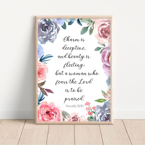 Proverbs 31 30 - Etsy