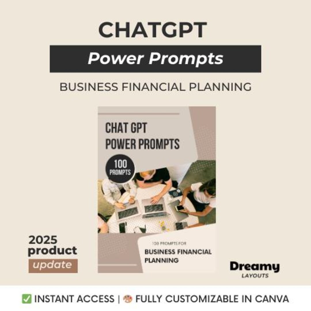 Chatgpt Power Prompts for Business, 100 Prompts for Financial Planning ...