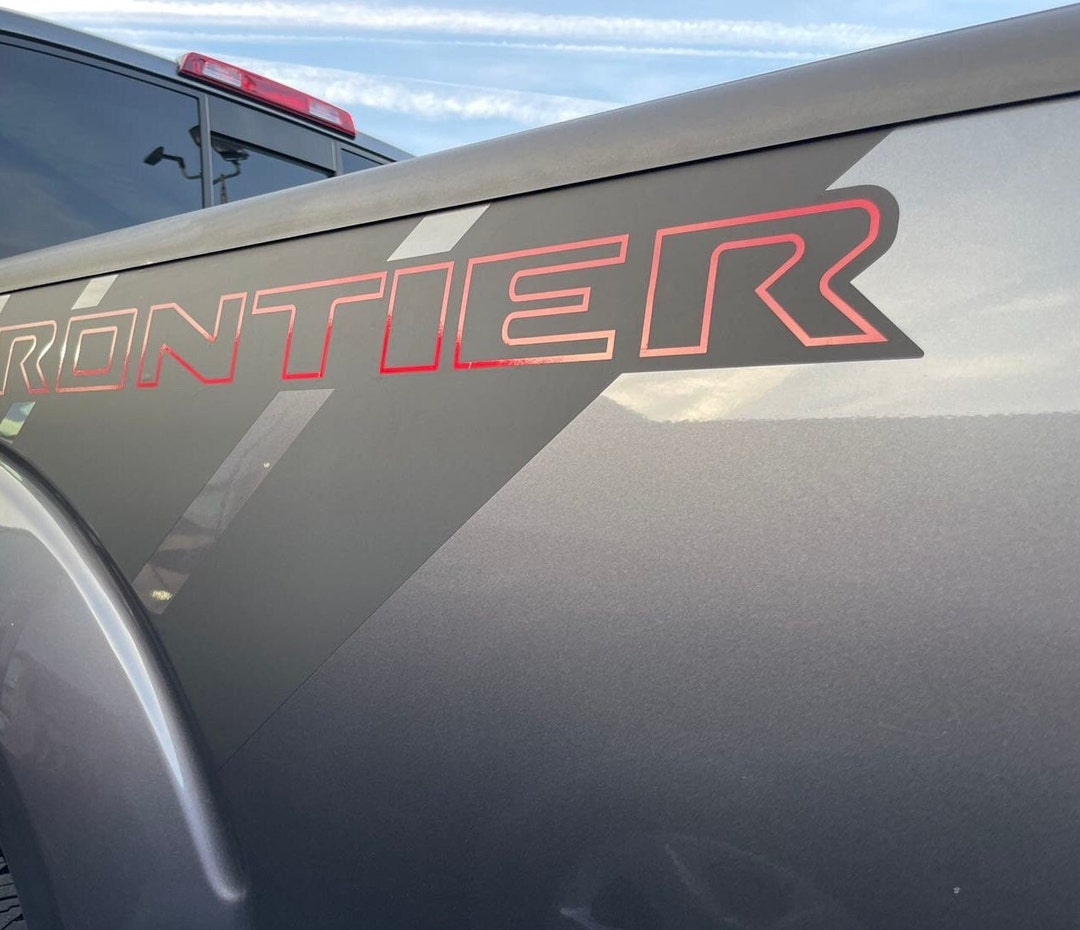 Graphics for 2005-2021 Nissan Frontier Rear Quarter Short Box Stripes ...