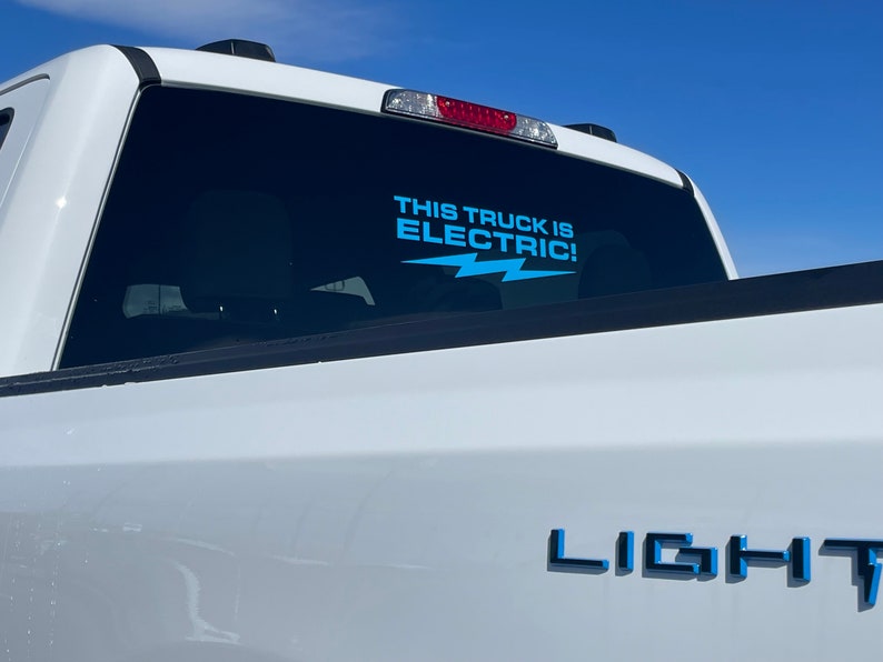 Premium Decal for Electric Vehicle Including the 2022-2026 Ford F-150 ...
