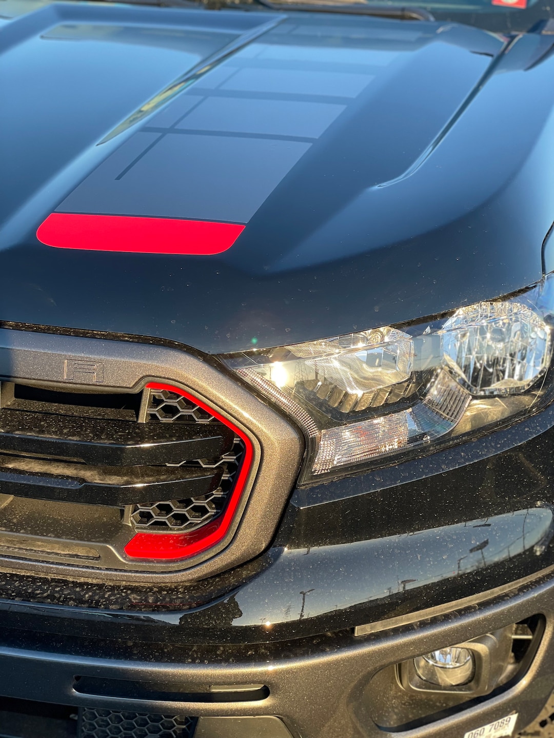 Premium Hood Stripes for 2019-23 Ford Ranger Tremor, Lariat, XLT, XL ...