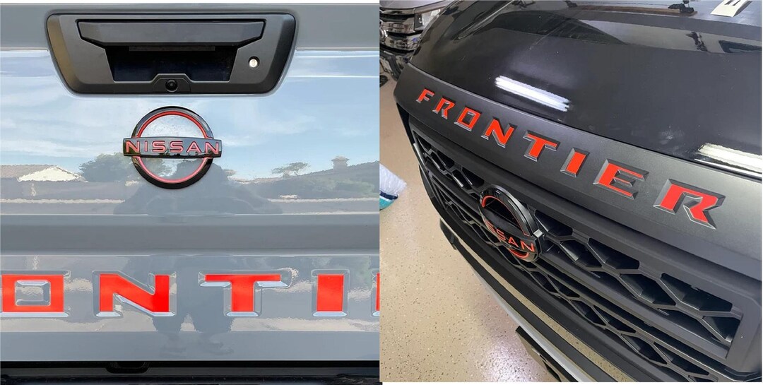 Premium Decal for 2022-2024 Nissan Frontier Front Grille and Tailgate W ...