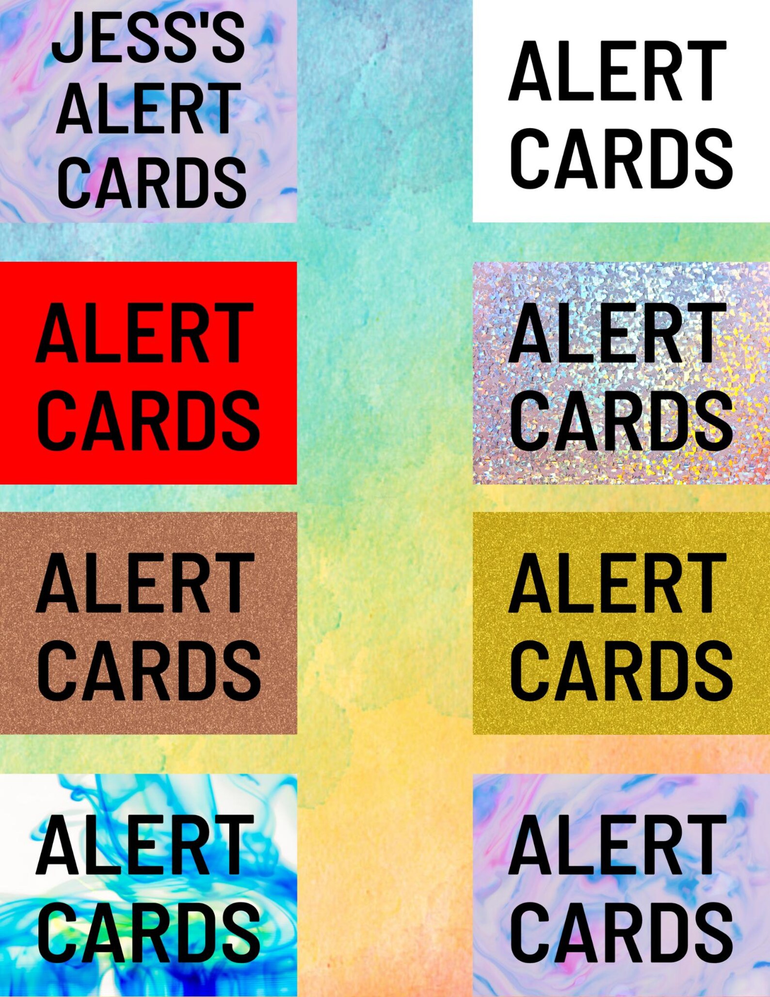 Disability/disorder Medical Alert Cards | Disability/disorder Awareness ...