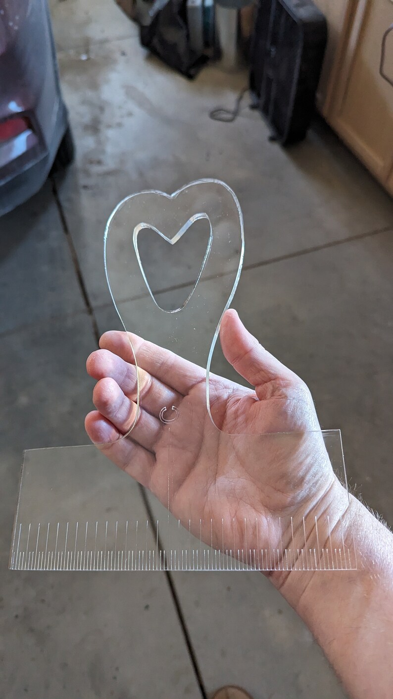 Router Template File for Heart-shaped Handle Great for Cutting Boards ...