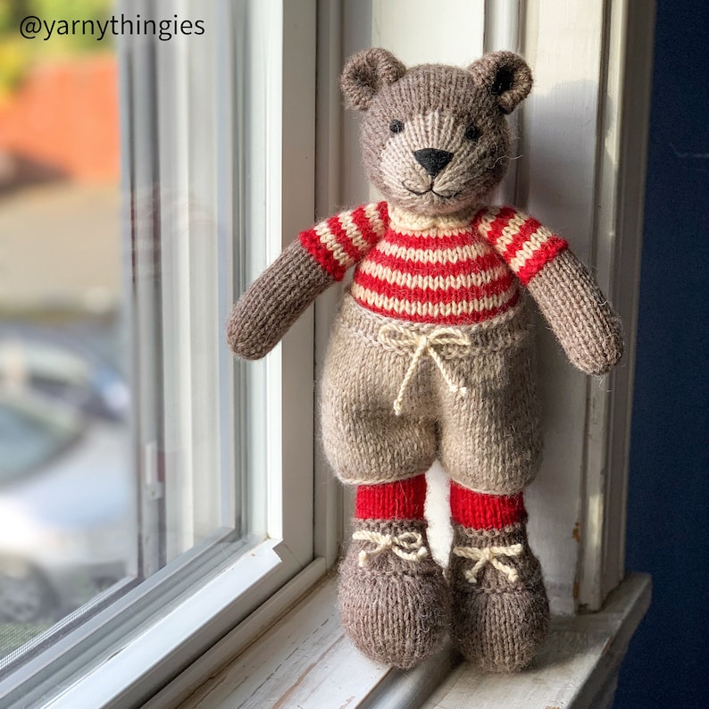 READY TO SHIP Knitted Bear Plushie "teddy" - Etsy