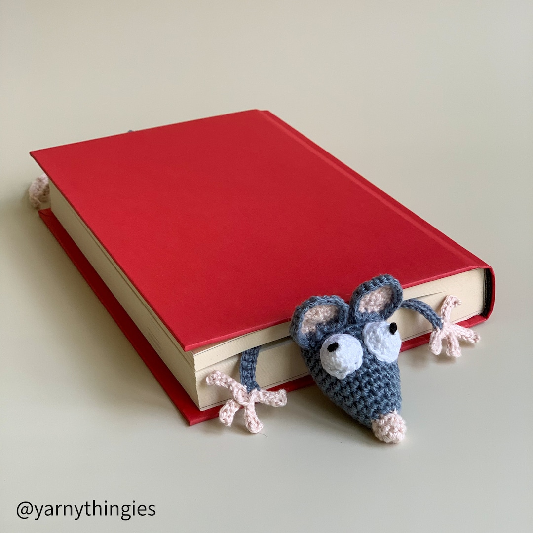 READY TO SHIP Crochet Rat Bookmark "lisa" - Etsy