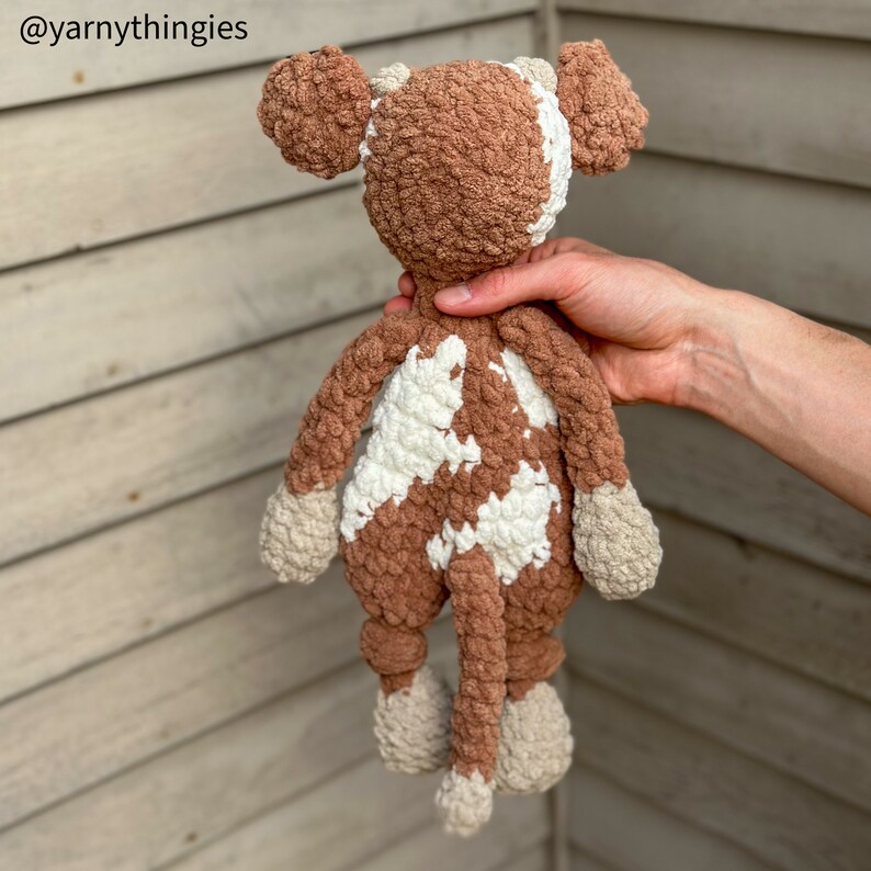 MADE TO ORDER Crochet Cow Knotted Lovey "colleen" (customizable) - Etsy