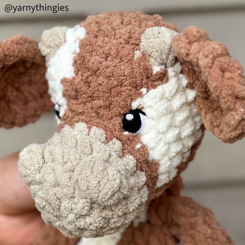MADE TO ORDER Crochet Cow Knotted Lovey "colleen" (customizable) - Etsy