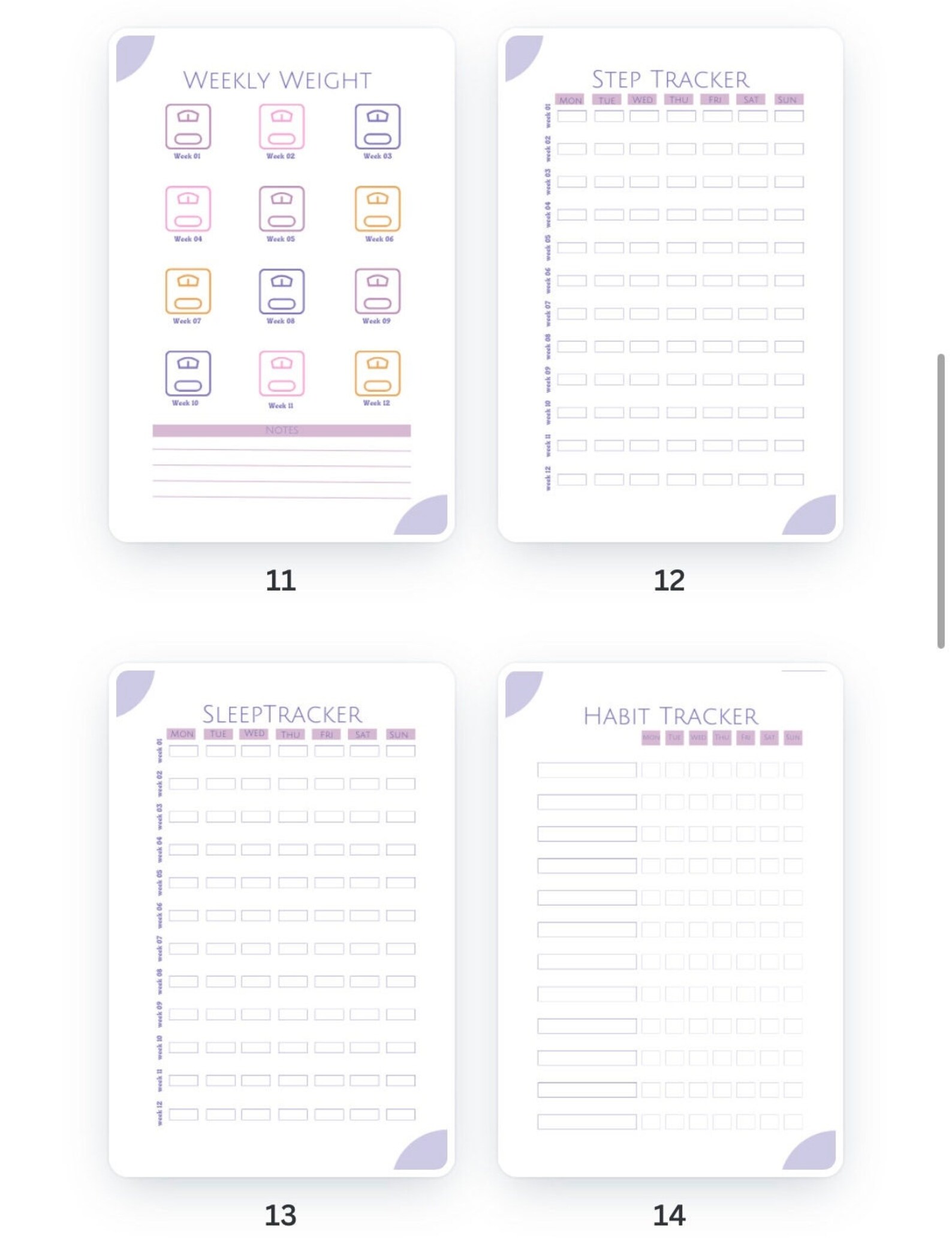 Weight Loss Planner Etsy