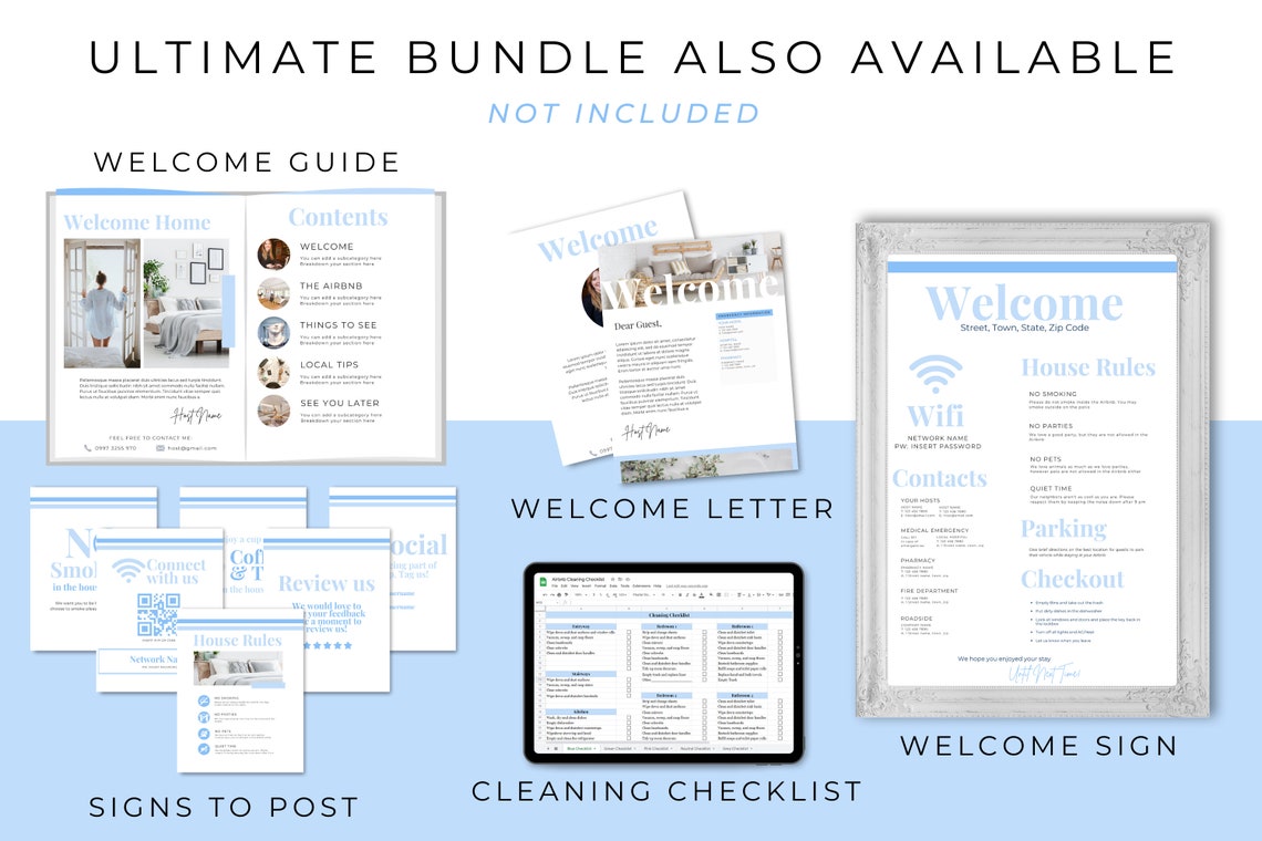 Airbnb Welcome Message Welcome Letter Template Air Bnb | Etsy