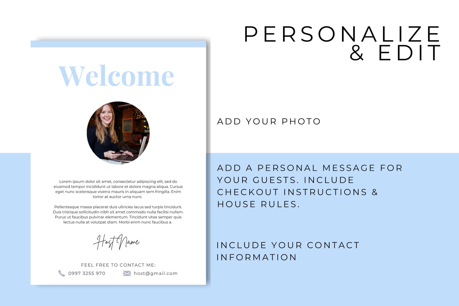 Airbnb Welcome Message Welcome Letter Template Air Bnb | Etsy
